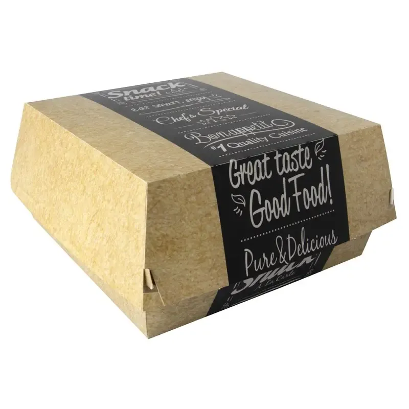 Hamburger Box Big Cardboard for Good Food - Horecavoordeel.com