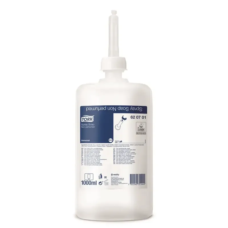 Tork Mild Spray Soap 1 Liter - Unscented Transparent Soap ...