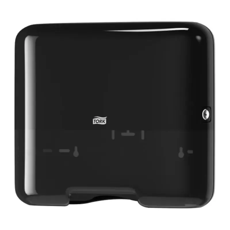 Tork Z-Fold & C-Fold Mini Towel Dispenser - Black Plastic Elevation ...