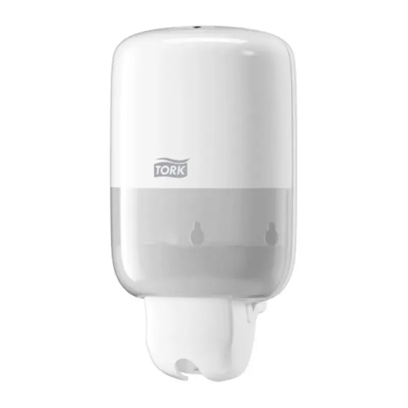 Tork Mini Liquid Soap Dispenser: White Plastic Elevation-Line ...