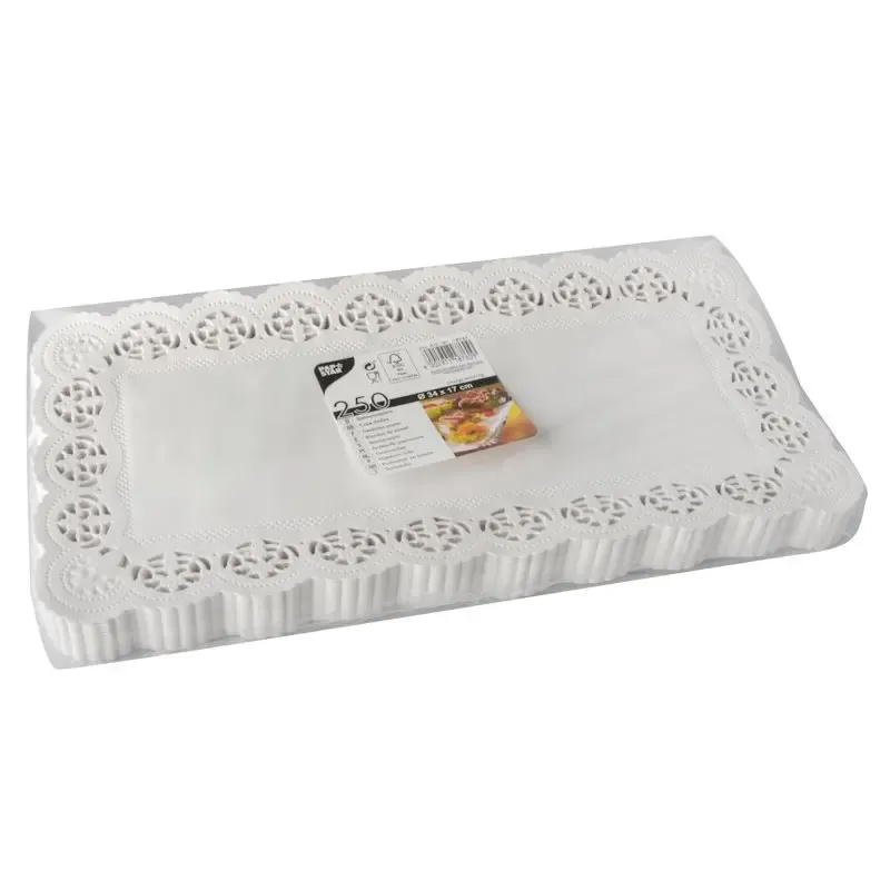 Square White Cake Borders 34 x 17cm - Horecavoordeel.com