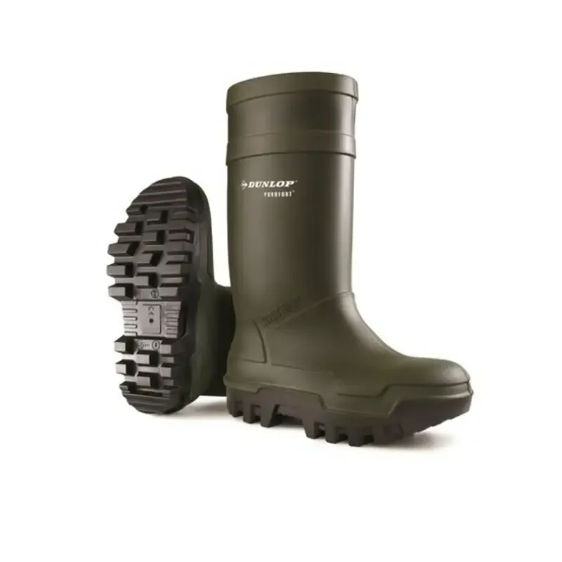Dunlop Thermo Boot Steel Toe Green Size 43 - Horecavoordeel.com