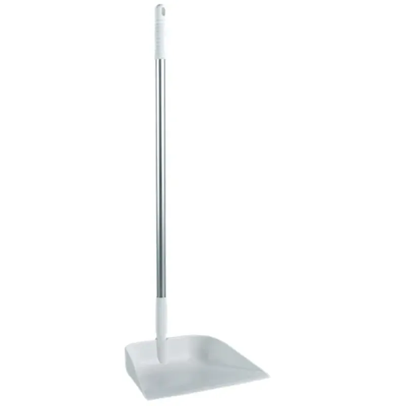 Vikan Hygiene Dust Pan with 75cm Aluminum Handle - White - 330mm ...